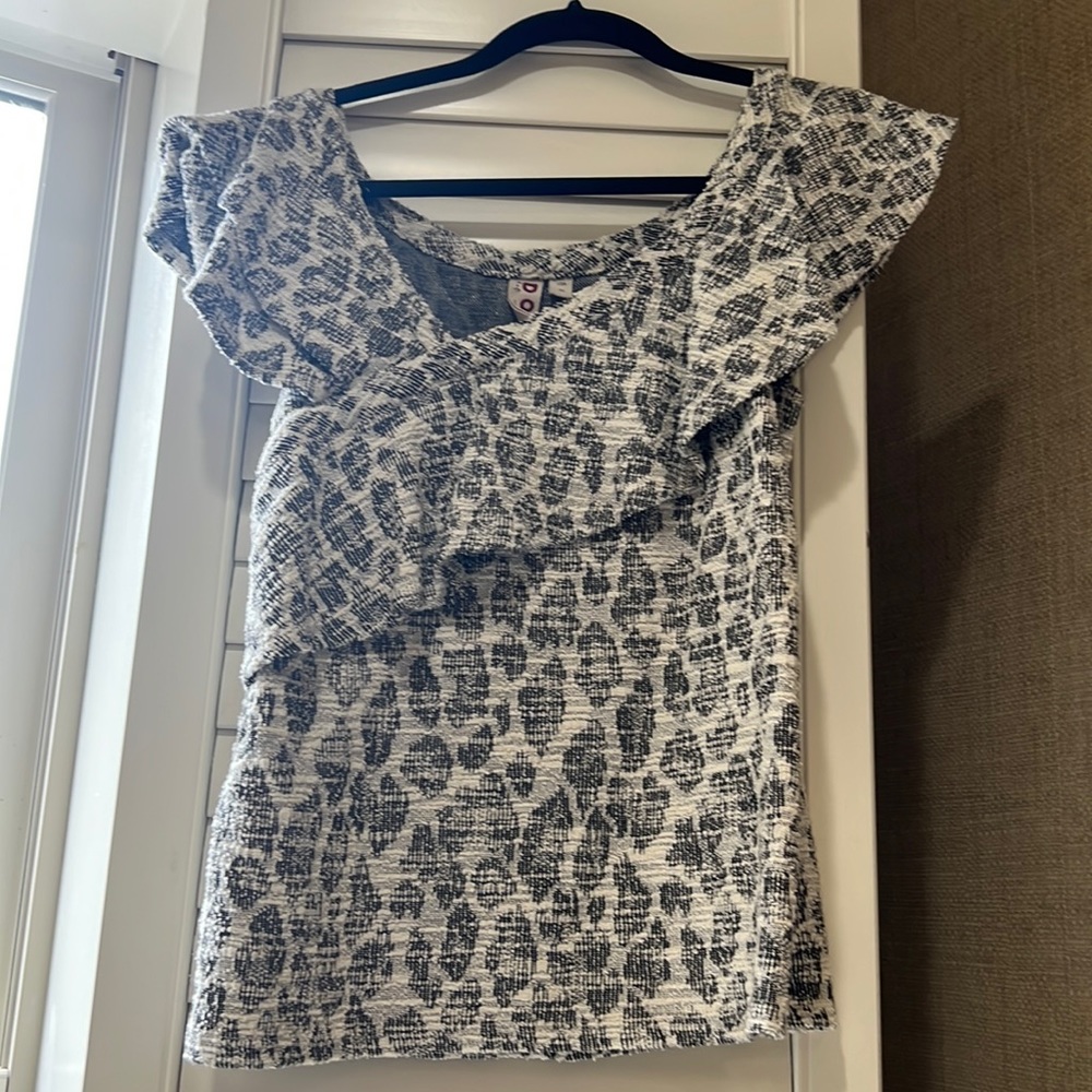 Anthropologie Dolan 'Savannah' Animal Print Ruffled T… - Gem